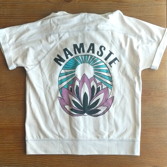Lucky Brand | Tops | Namaste Lotus Flower Hoodie Lucky Brand Nwt | Poshmark